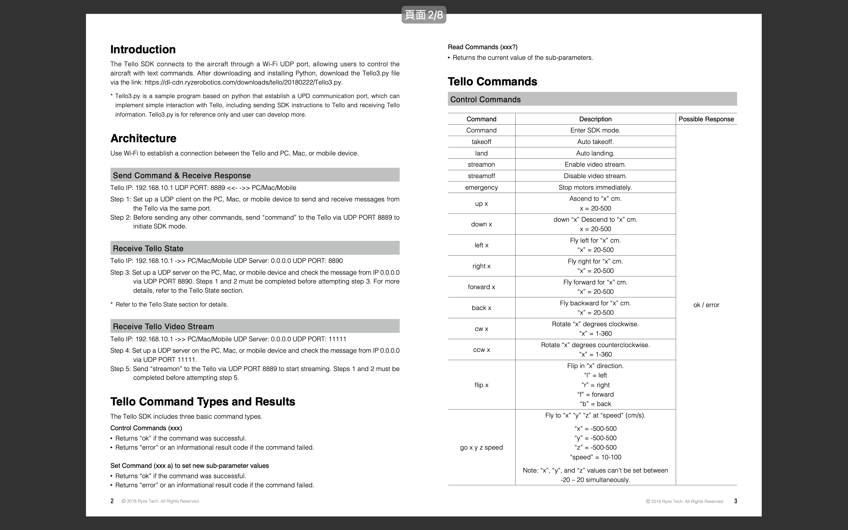 [ Tello ] 以Packet Sender 控制 Tello & 發現SDK 3.0 – 珩宇老師生活科技